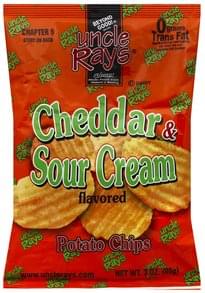 Uncle Rays Cheddar & Sour Cream Flavored Potato Chips - 3 oz, Nutrition ...
