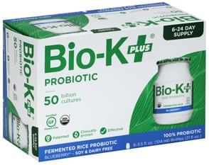 Bio K Plus Fermented Rice, Blueberry Probiotic - 6 ea, Nutrition ...