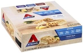 Atkins Lemon Snack Bars - 8 ea, Nutrition Information | Innit