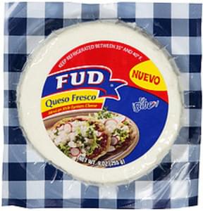 Fud Mexican Style Farmers Cheese Queso Fresco - 9 oz, Nutrition ...