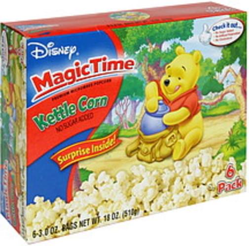 Magic Time Kettle Corn, Disney Premium Microwave Popcorn - 6 ea ...