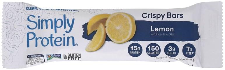 Simply Protein Lemon Crispy Bars - 1.41 oz, Nutrition Information | Innit