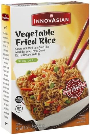 Innovasian Side Dish Vegetable Fried Rice - 18 oz, Nutrition ...