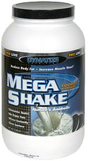 Dymatize Cookies & Cream Mega Shake - 2.48 lb, Nutrition Information ...