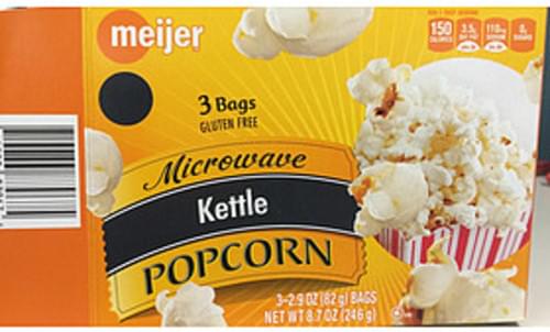 Meijer Kettle Popcorn - 30 g, Nutrition Information | Innit