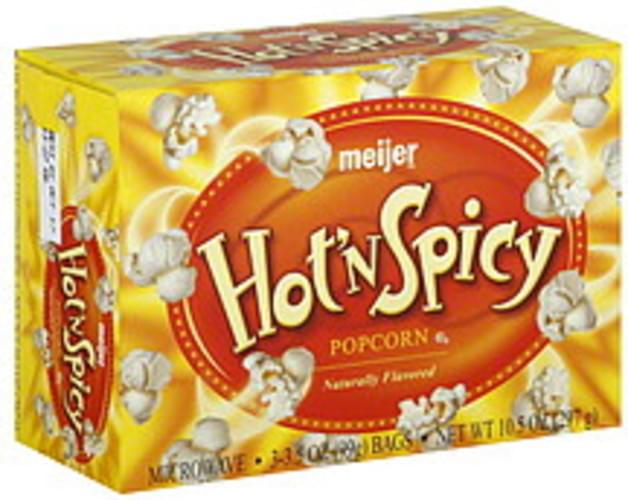 Meijer Hot 'n Spicy Popcorn - 3 ea, Nutrition Information | Innit