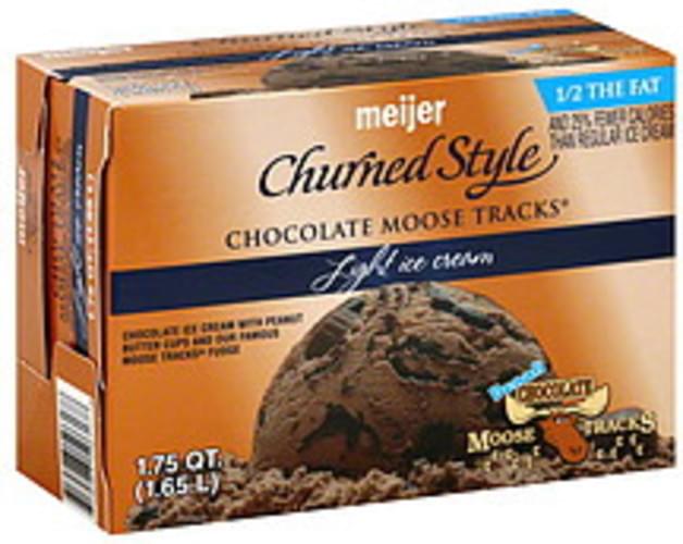 Meijer Light Denali Chocolate Moose Tracks Ice Cream 1 75 Qt