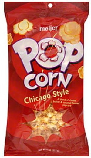 Meijer Chicago Style Pop Corn - 9 oz, Nutrition Information | Innit