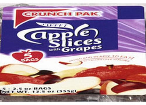 Crunch Pak Apple Slices with Grapes - 71 g, Nutrition Information | Innit Crunch Pak Apple Slices with Grapes - 71 g, Nutrition Information | Innit