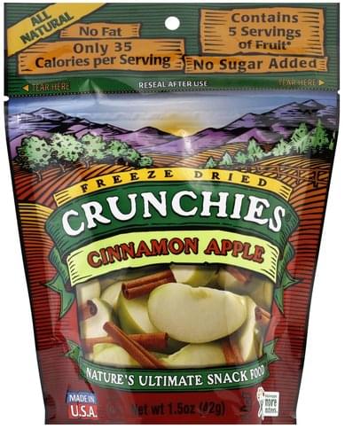 Crunchies Freeze Dried Cinnamon Apple - 1.5 oz, Nutrition Information ...