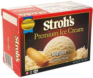 Strohs Vanilla Premium Ice Cream - 0.5 gl, Nutrition Information | Innit