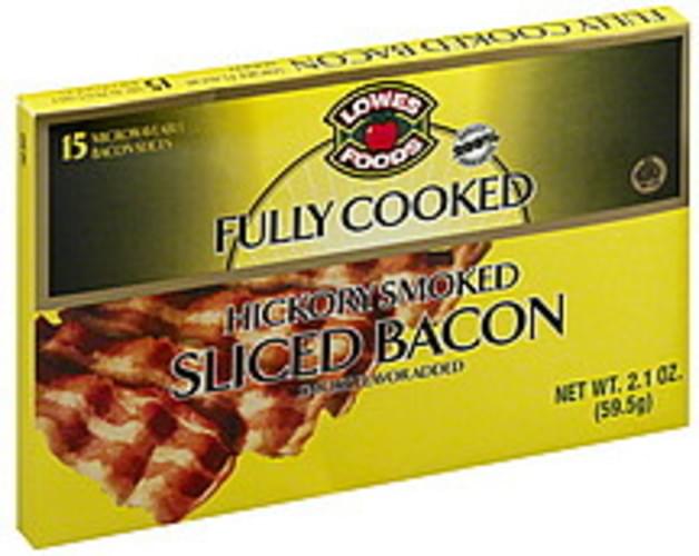 Lowes Foods Sliced, Hickory Smoked Bacon - 15 ea, Nutrition Information ... Lowes Foods Sliced, Hickory Smoked Bacon - 15 ea, Nutrition Information ...