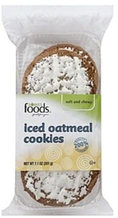 Great Value Iced Oatmeal Cookies - 28 g, Nutrition Information | Innit