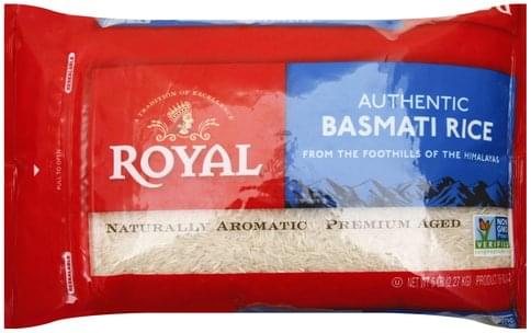ROYAL Authentic Basmati Rice - 5 lb, Nutrition Information | Innit