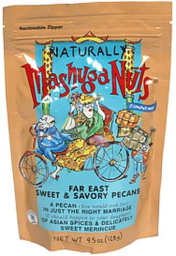 Mashuga Far East Sweet & Savory Pecans Nuts - 4.5 oz, Nutrition ...