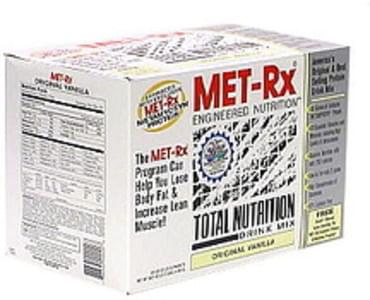 MET Rx Peach Total Nutrition Drink Mix - 20 ea, Nutrition Information ...