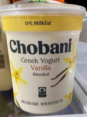 Chobani Vanilla Blended Greek Yogurt - 227 g, Nutrition Information | Innit Chobani Vanilla Blended Greek Yogurt - 227 g, Nutrition Information | Innit