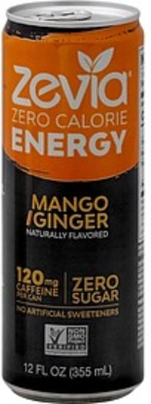 Zevia Mango/Ginger Zevia Mango Ginger Zero Calorie Energy Drink - 1 ... Zevia Mango/Ginger Zevia Mango Ginger Zero Calorie Energy Drink - 1 ...