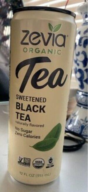 Zevia Organic, Sweetened Zevia Sweetened Black Tea - 12 fl, Nutrition ...