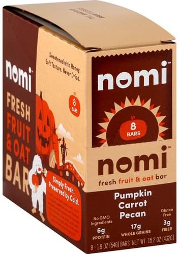 Nomi Fresh Fruit & Oat Bar - 8 ea, Nutrition Information | Innit