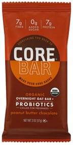 Core Organic, Peanut Butter Chocolate Oat Bar - 2 oz, Nutrition ...