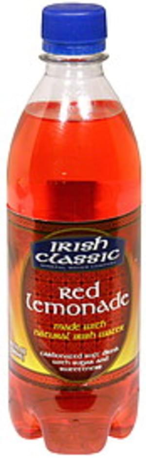 Irish Classic Red Lemonade Carbonated Soft Drink - 16.9 oz, Nutrition ...