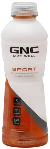 GNC Orange Sport Drink - 20 oz, Nutrition Information | Innit