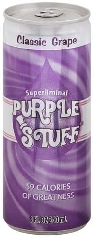 Purple Stuff Classic Grape Drink - 8 oz, Nutrition Information | Innit
