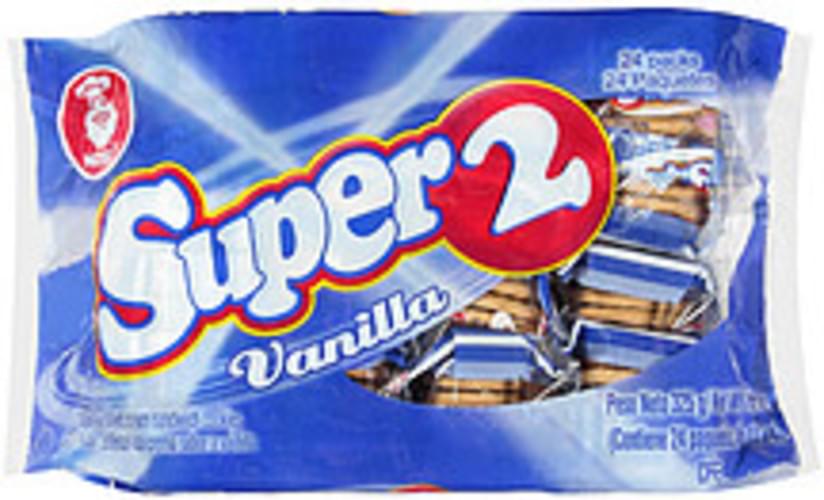 Super 2 Vanilla Flavored Cream Sandwich Cookies - 24, Nutrition ...