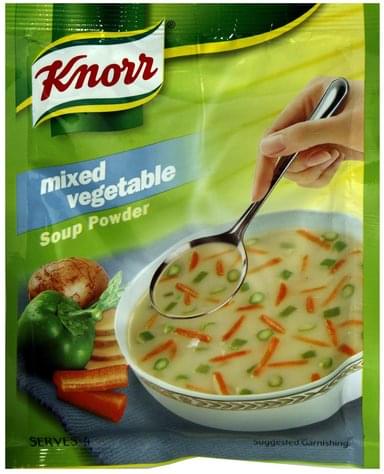 KNORR Mixed Vegetable Soup Powder - 61 g, Nutrition Information | Innit