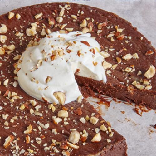 Flourless Chocolate Cake With Toasted Hazelnuts and Whipped Cream ...